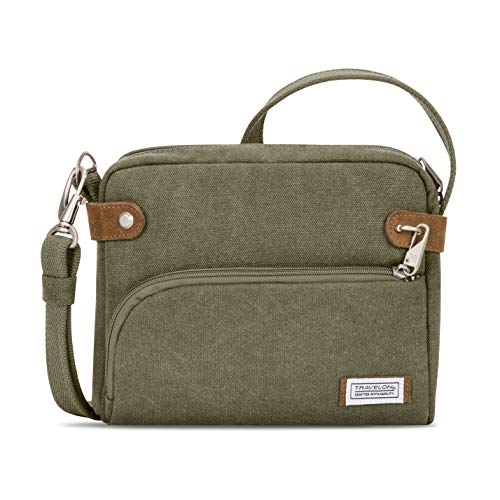 Travelon Anti-Theft Heritage Small Crossbody Bag, Sage