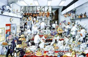 kitchen poster by de roger blachon. size: 12 1/2″ x 17 1/2″