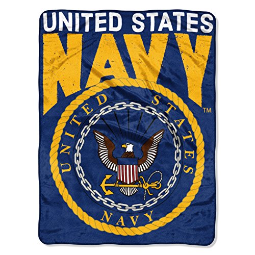 U.S. Navy, "Enlarge" Micro Raschel Throw Blanket, 46" x 60", Multi Color