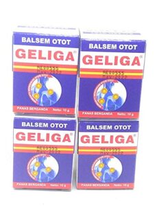 geliga muscular balm original eagle brand- 4 bottle x 10g