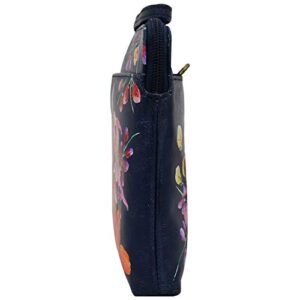 Anuschka Women’s Genuine Leather Three-In-One Clutch - Hand Painted Exterior - Moonlit Meadow