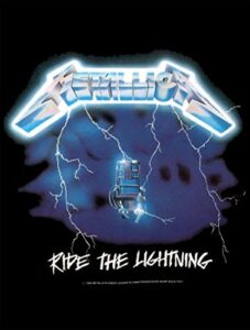 metallica – ride the lightning fabric poster 30 x 40in