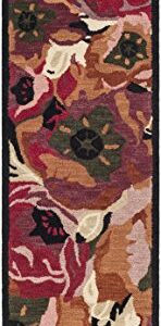 Martha Stewart Collection by SAFAVIEH 2'3" x 8' Red MSR4872A Handmade Poppy Wool Runner Rug