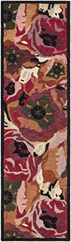 Martha Stewart Collection by SAFAVIEH 2'3" x 8' Red MSR4872A Handmade Poppy Wool Runner Rug