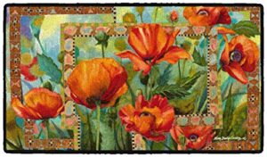 brumlow mills garden path front door floral area rug, 1 ft 8 in x 2 ft 10 in, rectangle