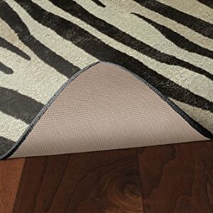 Brumlow Mills Animal Print Pattern Area Rug for Living Room, Dining, Kitchen, Bedroom, Doorway, and Contemporary Home Décor, 2'6" x 3'10", Zebra