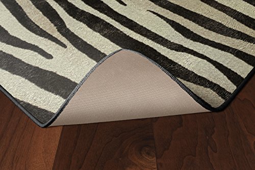 Brumlow Mills Animal Print Pattern Area Rug for Living Room, Dining, Kitchen, Bedroom, Doorway, and Contemporary Home Décor, 2'6" x 3'10", Zebra