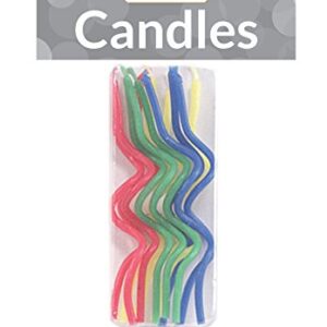 Creative Converting Birthday Cake Candle, 3.25", Multicolored