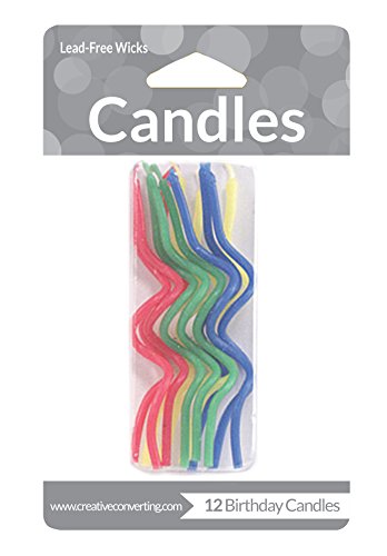 Creative Converting Birthday Cake Candle, 3.25", Multicolored