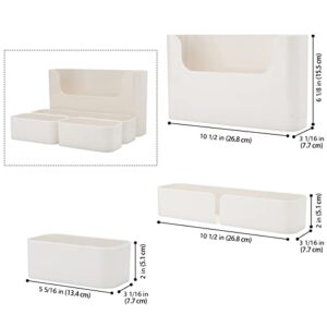 Poeland Floating Shelf Wall Mounted Non-Drilling Adhesive Bathroom Organizer Ledge Shelf for Home Decor/Kitchen/Bathroom Storage