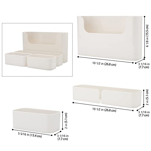 Poeland Floating Shelf Wall Mounted Non-Drilling Adhesive Bathroom Organizer Ledge Shelf for Home Decor/Kitchen/Bathroom Storage