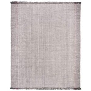 safavieh montauk collection 8′ x 10′ wine/grey mtk301s handmade flatweave boho farmhouse cotton stripe fringe living room dining bedroom area rug