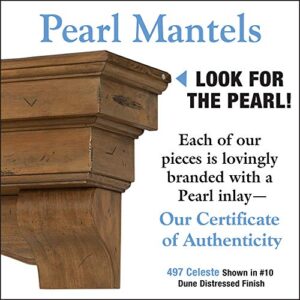 Pearl Mantels 497-60-10 Celeste Mantel Shelf, 60-Inch, Dune Finish