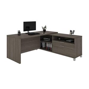 bestar l shaped computer desk with storage, 72-inch corner desk with storage, desk for office