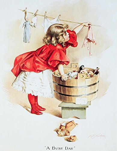 Unoopler Poster Discount Ivory SOAP Girl Vintage Metal Sign Laundry Art Tin Dolls, 12X16