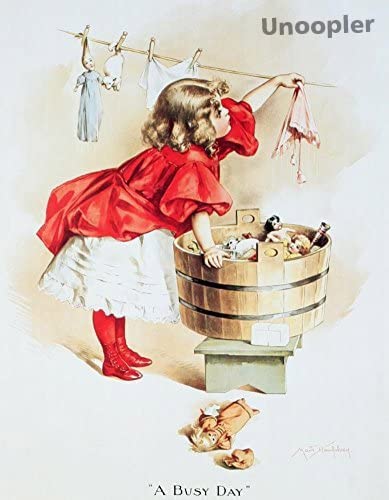 Unoopler Poster Discount Ivory SOAP Girl Vintage Metal Sign Laundry Art Tin Dolls, 12X16