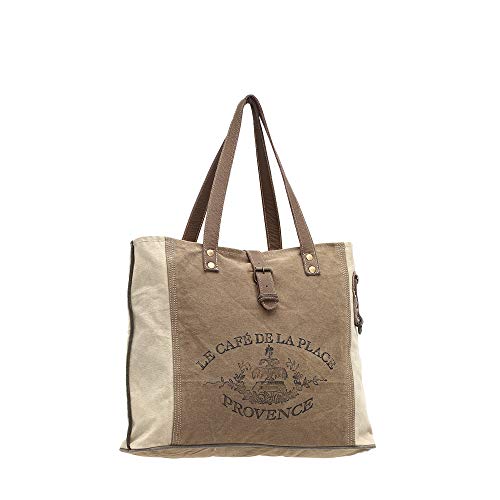 Myra Bags Provence Upcycled Canvas Tote Bag S-0939