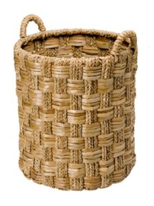 kouboo 1060040 round braided sea grass storage basket, brown