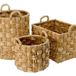 KOUBOO 1060040 Round Braided Sea Grass Storage Basket, Brown