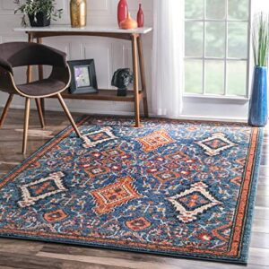 nuloom elayne diamond area rug, 10′ x 14′, multi