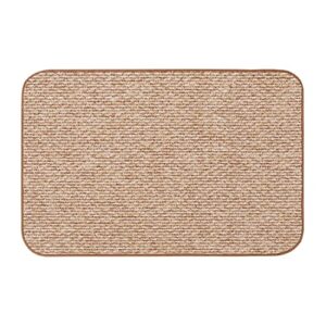 house, home and more skid-resistant carpet indoor area rug floor mat – praline brown – 2 feet x 3 feet