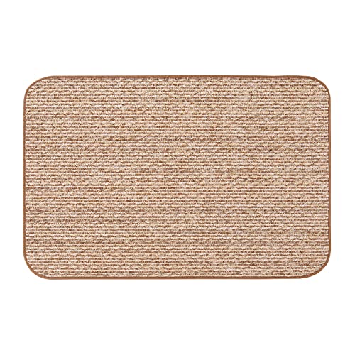 House, Home and More Skid-Resistant Carpet Indoor Area Rug Floor Mat - Praline Brown - 2 Feet X 3 Feet