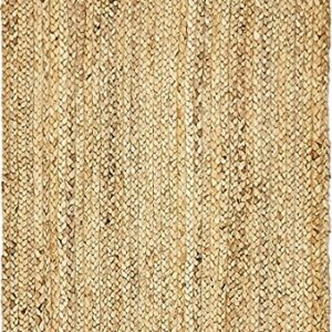 Unique Loom Braided Jute Collection Classic Quality Made Natural Hand Woven Area Rug (2' 0 x 3' 0 Rectangular, Natural)