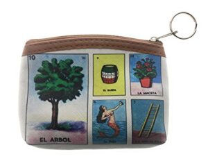 hulu makana loteria mexicana print make up/coin bag