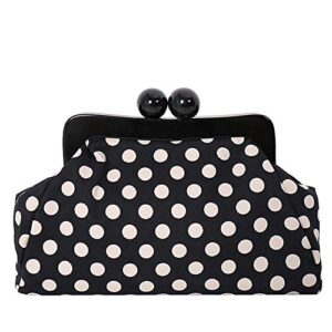 menurra polka dot evening bag clutch purse for women wedding party handbag cocktail bag