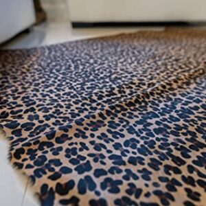 Jaguar Print Genuine Cowhide Rug 6 x 7 ft. 180 x 210 cm