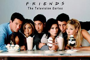 friends milkshake 24×36 poster jennifer aniston courtney cox