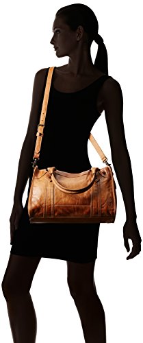 Frye womens Melissa Satchel Top Handle Handbag, Beige, One Size US