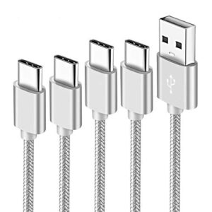 kcgrape charger cord for lg v40 v35 q7 g8 g7 thinq k51 q70 v60 g6 stylo 6 4 5 stylo6 stylo5,v30,v20,velvet 5g,k92 g8x wing,fast charge power cable,usb c charging wire 3ft 6ft 4pack