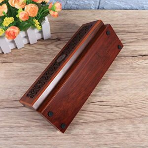 Vosarea Decorative Gift Storage Box Organizer for Jewelry Necklace Bracelet Watch Delicate Wooden Box for Women Girl Men - Rectangular