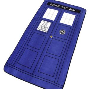 Doctor Who Tardis Phone Booth Oversized Micro Raschel Throw Blanket