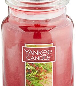 Yankee Candle Red Berry & Cedar Large Jar Candle, Festive Scent