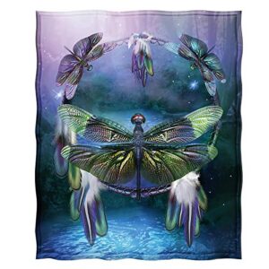 Jekeno Dreamcatcher Blanket Print Throw Blanket Lightweight Blanket Perfect for Couch Sofa Travelling 50"x60"