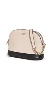 kate spade new york spencer small dome crossbody warm beige/black one size