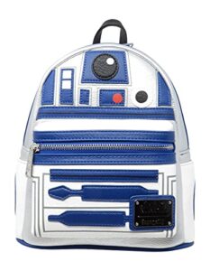 loungefly x star wars r2d2 applique mini backpack