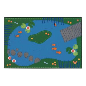 carpets for kids kid$value rugs 36.06 tranquil pond 3ft x 4ft 6in rectangle blue