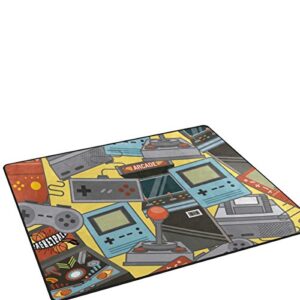 My Daily Classic Videogames Pattern Area Rug 4'10" x 6'8", Living Room Bedroom Kitchen Decorative Lightweight Foam Printed Rug