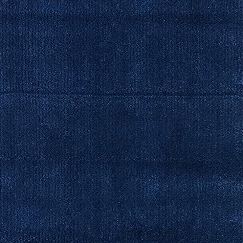 Machine Washable Solid Design Non-Slip Rubberback 2x6 Soft Shag Runner Rug for Hallway, Bedroom, Bathroom, Living Room, Kitchen, 2'2" x 6', Navy