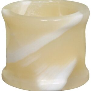 CraftsOfEgypt Egyptian Real Alabaster Stone/Marble Candle Holder Votive