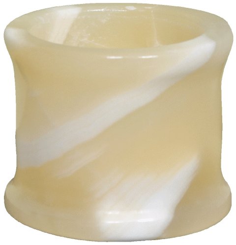 CraftsOfEgypt Egyptian Real Alabaster Stone/Marble Candle Holder Votive