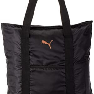 PUMA womens Evercat Cambridge Gym Tote Bags, Black/Gold, One Size US