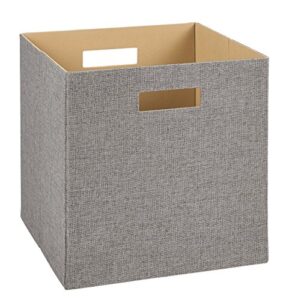 closetmaid 7116 decorative fabric storage bin, gray