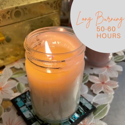 Nika's Home Plumeria Soy Candle 12oz Mason Jar Non-Toxic White Soy Candle-Hand Poured Handmade, Long Burning 50-60 Hours Highly Scented All Natural, Clean Burning Large Candle Gift Décor