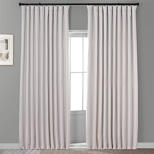 HPD Half Price Drapes BOCH-LN-DW-P Extra Wide Linen Room Darkening Curtain (1 Panel) 100 X 96, BOCH-LN1856-96-DW, Birch