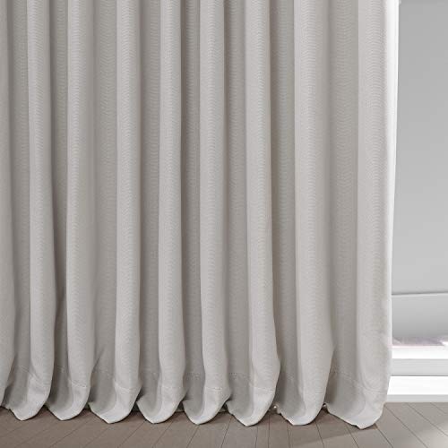 HPD Half Price Drapes BOCH-LN-DW-P Extra Wide Linen Room Darkening Curtain (1 Panel) 100 X 96, BOCH-LN1856-96-DW, Birch