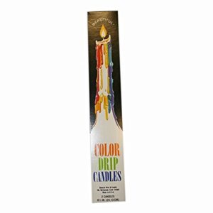 color drip candles, 4-pack (8 candles total)